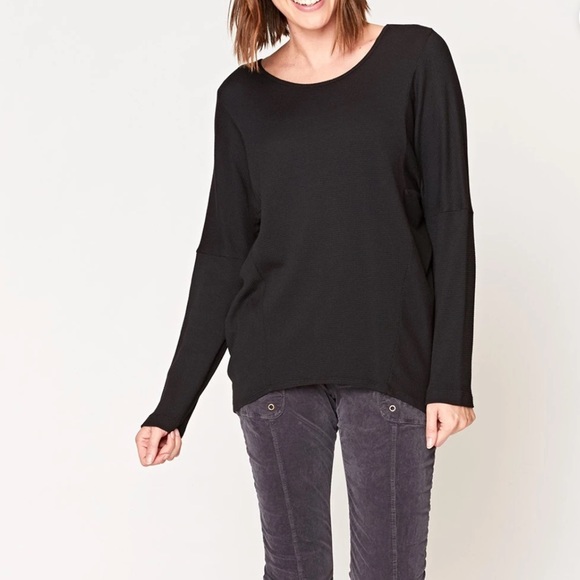 XCVI | Tops | Xcvi Pullover Abelina Shirt Black Sold Out | Poshmark